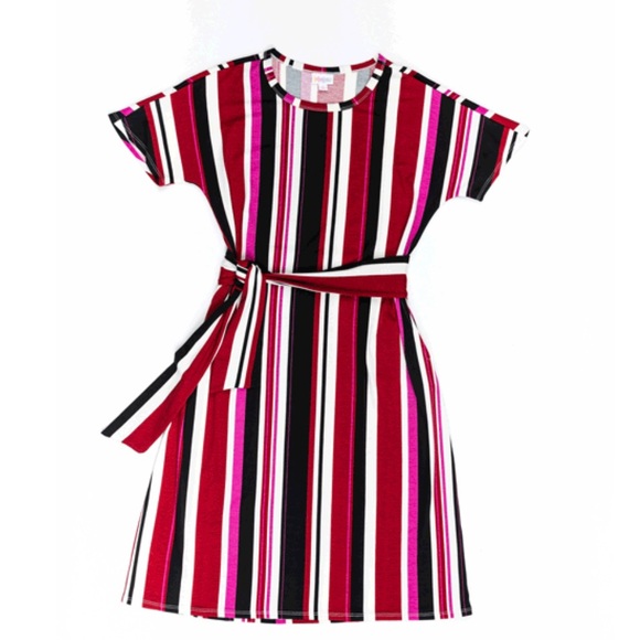 LuLaRoe | Dresses | Lularoe Marley Striped Dresssize Medium | Poshmark